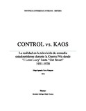 Control vs kaos la realidad en la televisión de comedia estadounidense ...